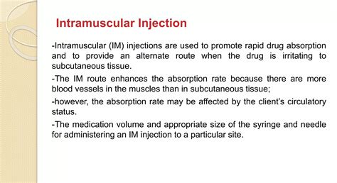 Administration Of Intramuscular Injection Pptx