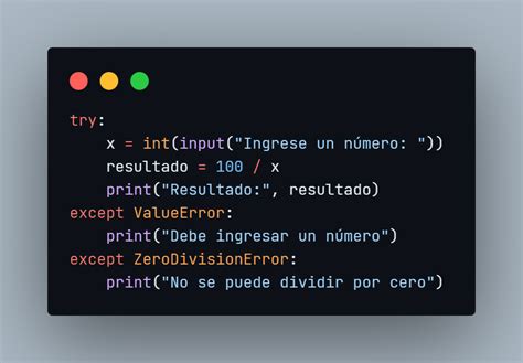 Cómo Usar Bloques Tryexcept En Python Aprender 2025