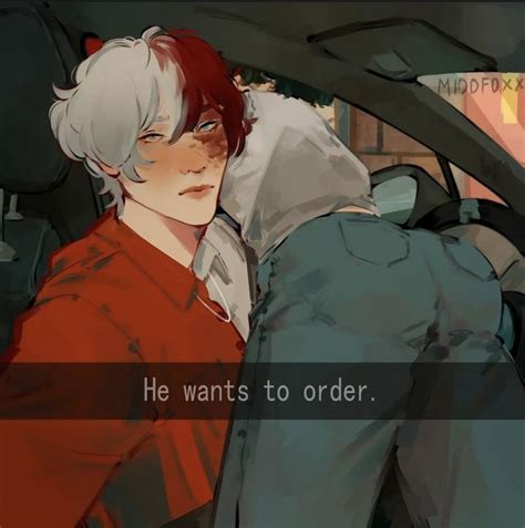 Tododeku Shouto Todoroki X Midoriya Izuku Bnha He Wants To Order By Middfoxx Ig