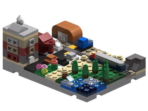 Lego Moc Micro City By Ojoher Rebrickable Build With Lego