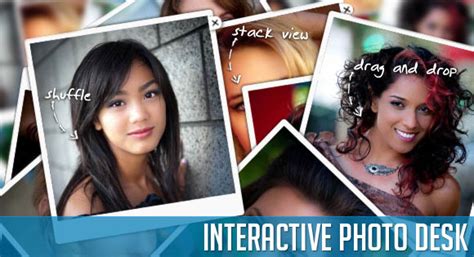 interactive photo desk with jquery and css3 codrops