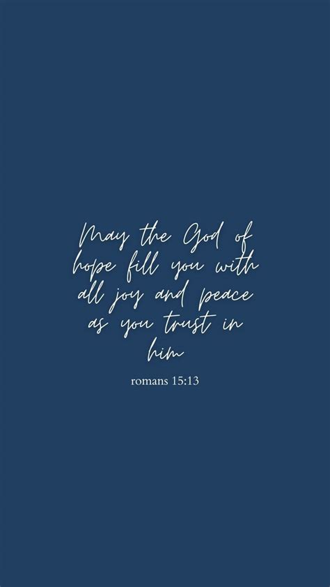 Plain Jean Blue Wallpaper With White Lettering Bible Verse Wallpaper