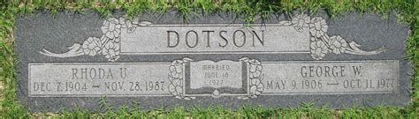 George Wesley Dotson Sr 1906 1977 Find A Grave Memorial