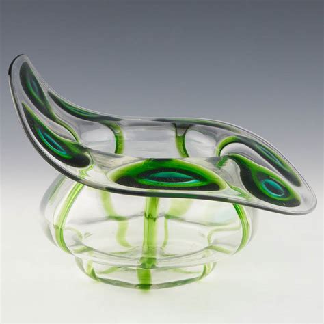 Stuart For Liberty And Co Two Colour Peacock Trail Vase C1910