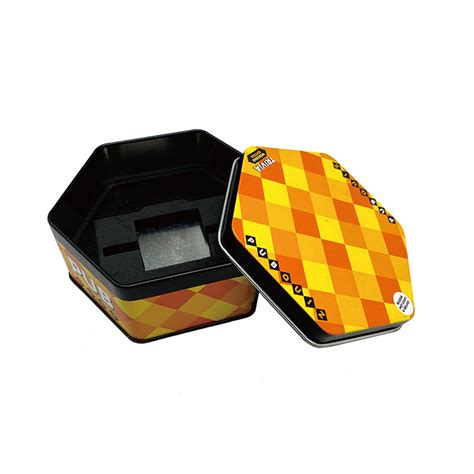 Hexagon Tin Box For Candy