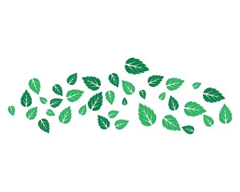 Premium Vector Mint Leaves Flat Vector Icon