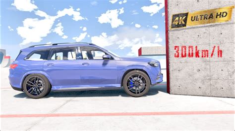 The New Mercedes Benz Gls Vs Wall Crash Test Youtube