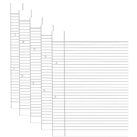 Rush Both Side Ruled Sheets A4 Size Bundle 100 Sheets Project Paper