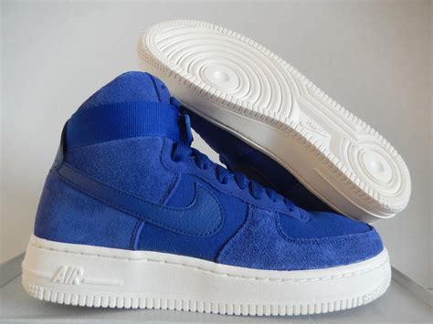 Blue Suede Air Force Ones High Nike Air Force 1 High Utility 20 In