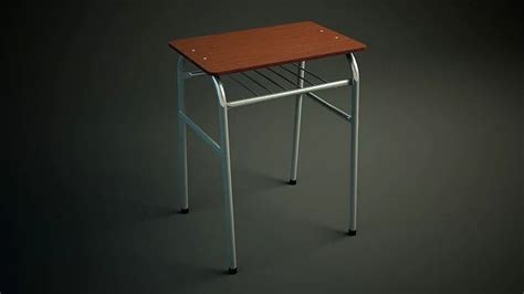School Table 3d Model