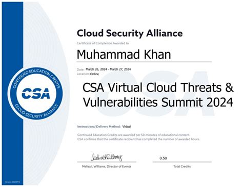 Muhammad Yahya Khan On Linkedin Cloud Cloud Security Summit2024 Soc Cyber Attacks Phishing