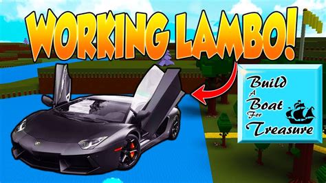 Building A Lamborghini Working Doors Roblox Build A Boat For