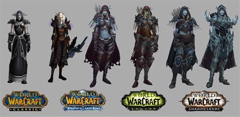Evolution Of Sylvanas Windrunner 3d Model Throughout The Years Rwow