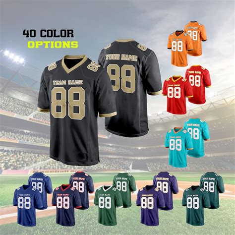 Custom Football Jersey Personalized American Football Jerseys Name