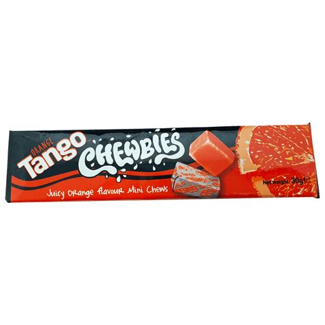 Tango Chewbies Orange British 40x28g Best Before June 2025 Pacific