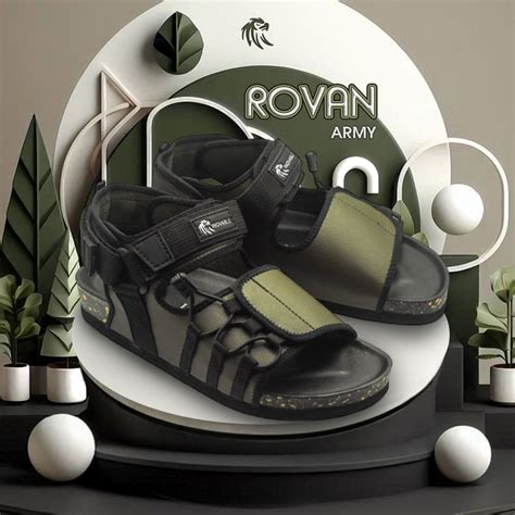 Jual Inovable Sandal Rovan Army Sandal Unisex Warna Hijau Army Kuat