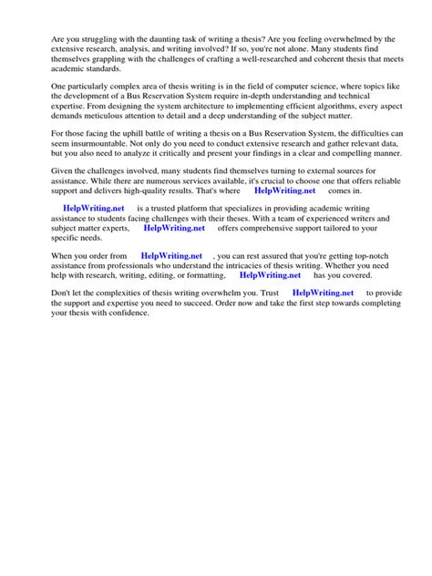 Sample Thesis Bus Reservation System Pdf Databases Microsoft Access