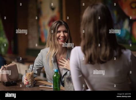 Amazing And Beautiful Girl Is Laughing While Enjoying Her Time With Her