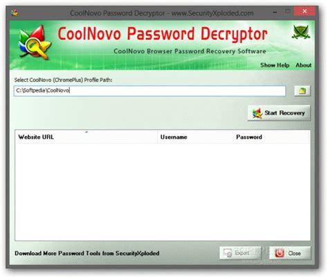 Portable Coolnovo Password Decryptor Download Softpedia