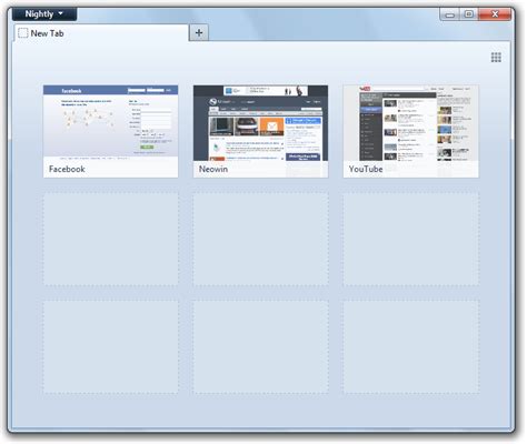 firefox new tab page in content ui style