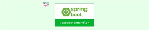 Exception Handler In Spring Boot Scaler Topics