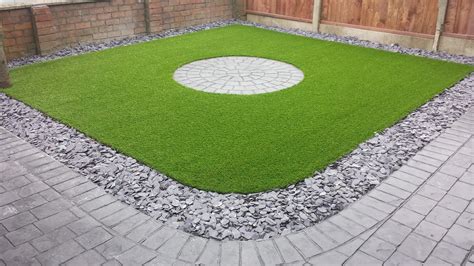 Artificial Grass Pattern Imprinted Concrete Driveways Wigan Dh