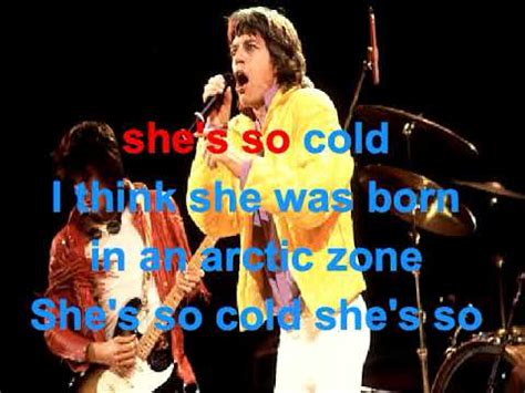 Shes So Cold The Rolling Stones Lyrics Youtube