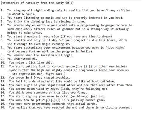 Warning Signs Of Insanity Programmers Rprogrammerhumor