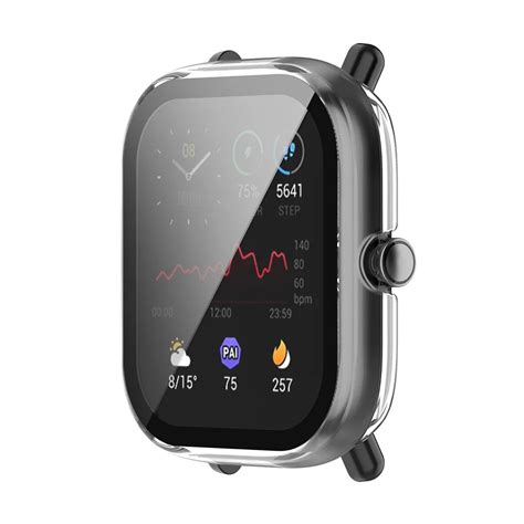 Étui De Protection Décran Pour Montre Connectée Huami Amazfit Gts 2mini Pcfilm En Verre