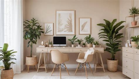 Beautiful Beige Home Offices Design And Decor Inspiration Amazing