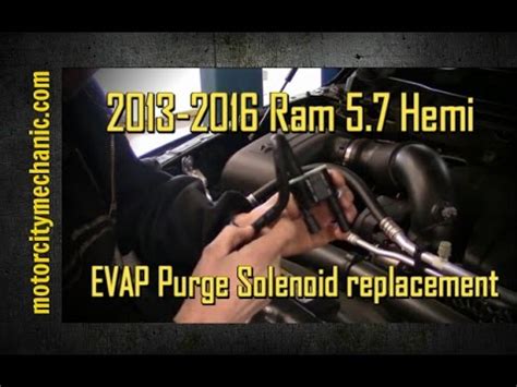 2013 2016 Ram 57 Hemi Evap Purge Solenoid Replacement Youtube