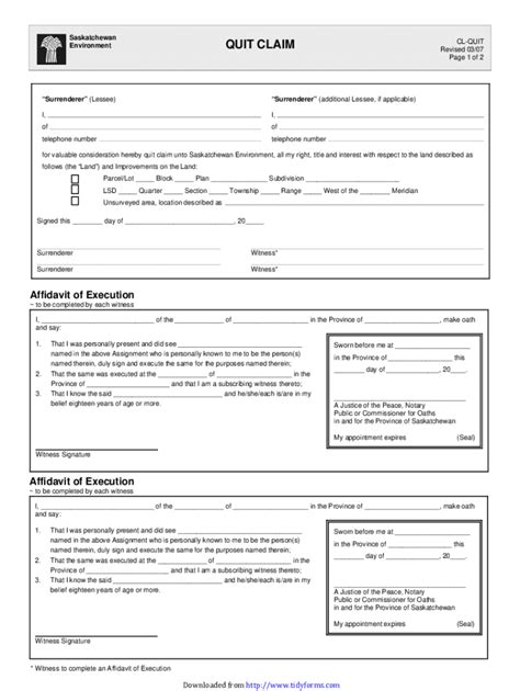Fillable Online Quit Claim Fax Email Print Pdffiller