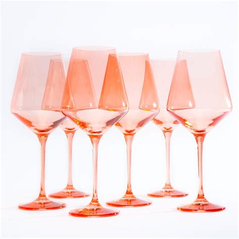 Peach Wine Glasses Rcolorpeach