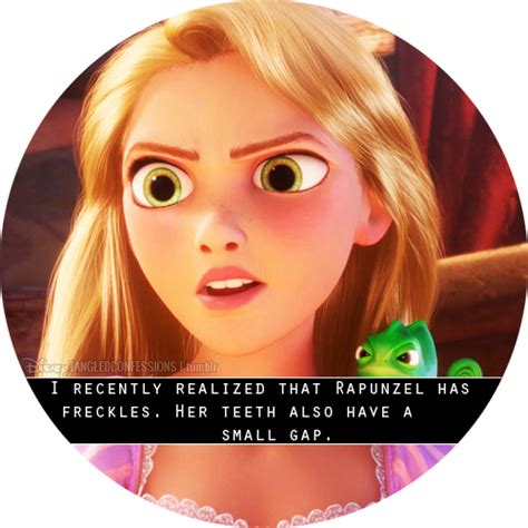 I Recently Realized That Rapunzel Has Freckles Her Teeth Also Have A