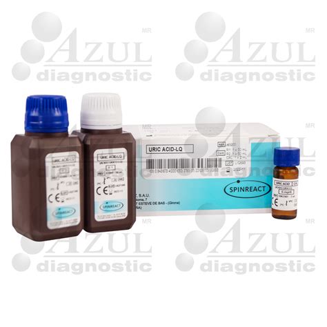 Acido Urico 2 X 50 Ml Spinreact Azul Diagnostic