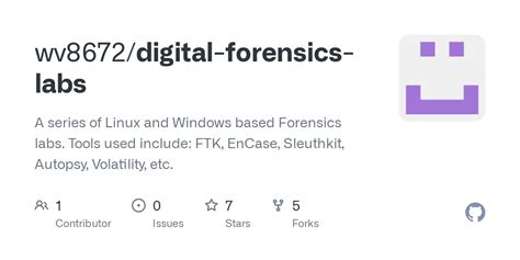 GitHub Wv8672 Digital Forensics Labs A Series Of Linux And Windows Based Forensics Labs