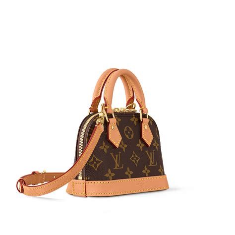 Nano Alma Bag Luxury Monogram Canvas Brown Louis Vuitton