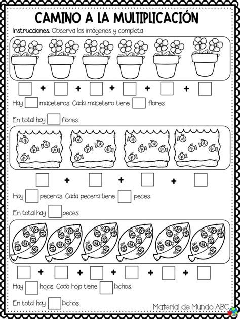 Cuaderno Para Iniciar A Los Alumnos En La Multiplicación Actividades