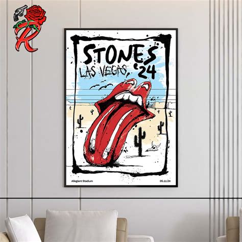The Rolling Stones Official Poster For The Show At Allegiant Stadium In