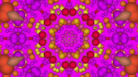 Purple Background With An Attractive Pattern Of Colorful Circles