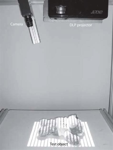 12 Practical Setup Used For Testing The Fringe Projection Profilometry