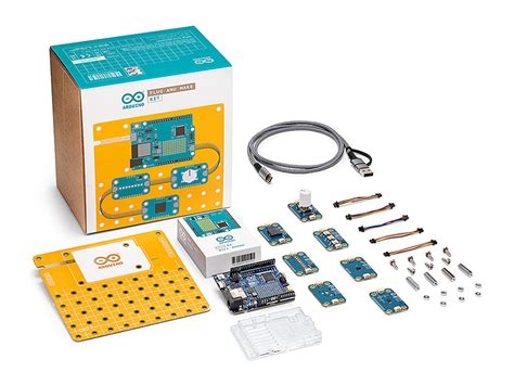 arduino plug and make kit uno r4 and 7 modulino sensors for iot