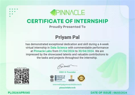 Priyam Pal On Linkedin Connections Internship Pinnaclelabs