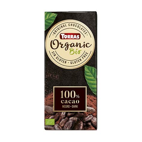 Ciocolata Neagra Fara Gluten 100 Cacao Bio 100gr Torras Veveritaverdero