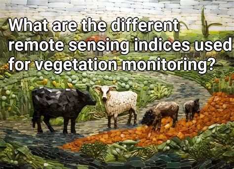 What Are The Different Remote Sensing Indices Used For Vegetation Monitoring Agriculturegov