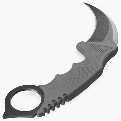 Karambit Claw Knife Black 3D Model $19 - .3ds .blend .c4d .fbx .max .ma ...