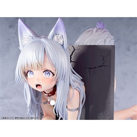 Nikkan Shoujo Komachi Wall Ass Chibi Fox Girl Scale Figure