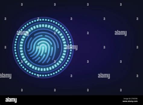 Fingerprint scanning icon. Biometric identification concept. Perfect to use for Technology ...