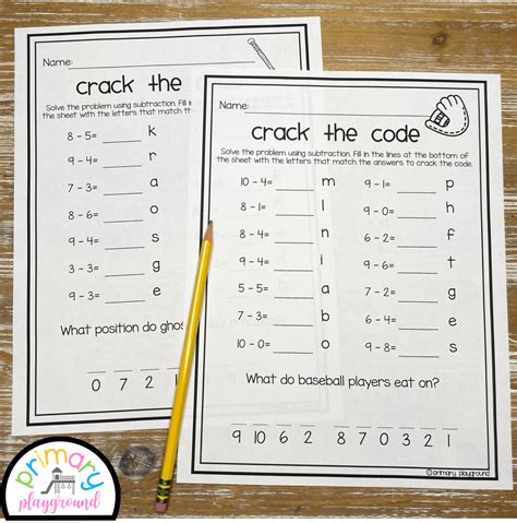 Crack The Code Math Sports Edition Addition And Subtraction Primary Playground