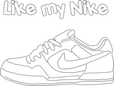 Nike Schoen Kleurplaat